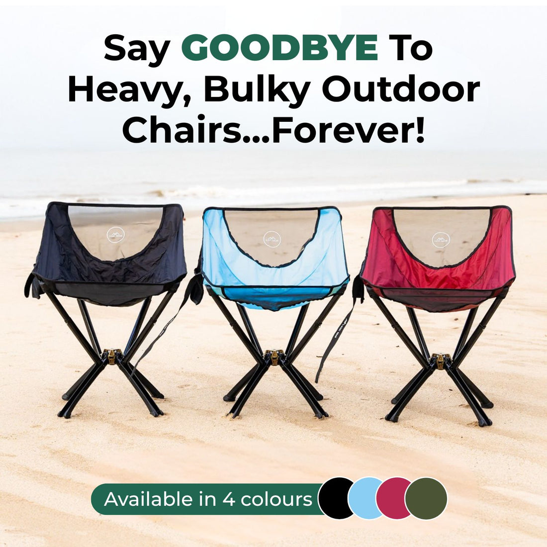 Ozzi Outdoor Chair | Compact Camping Seat - Shop Now – Ozzi Gear